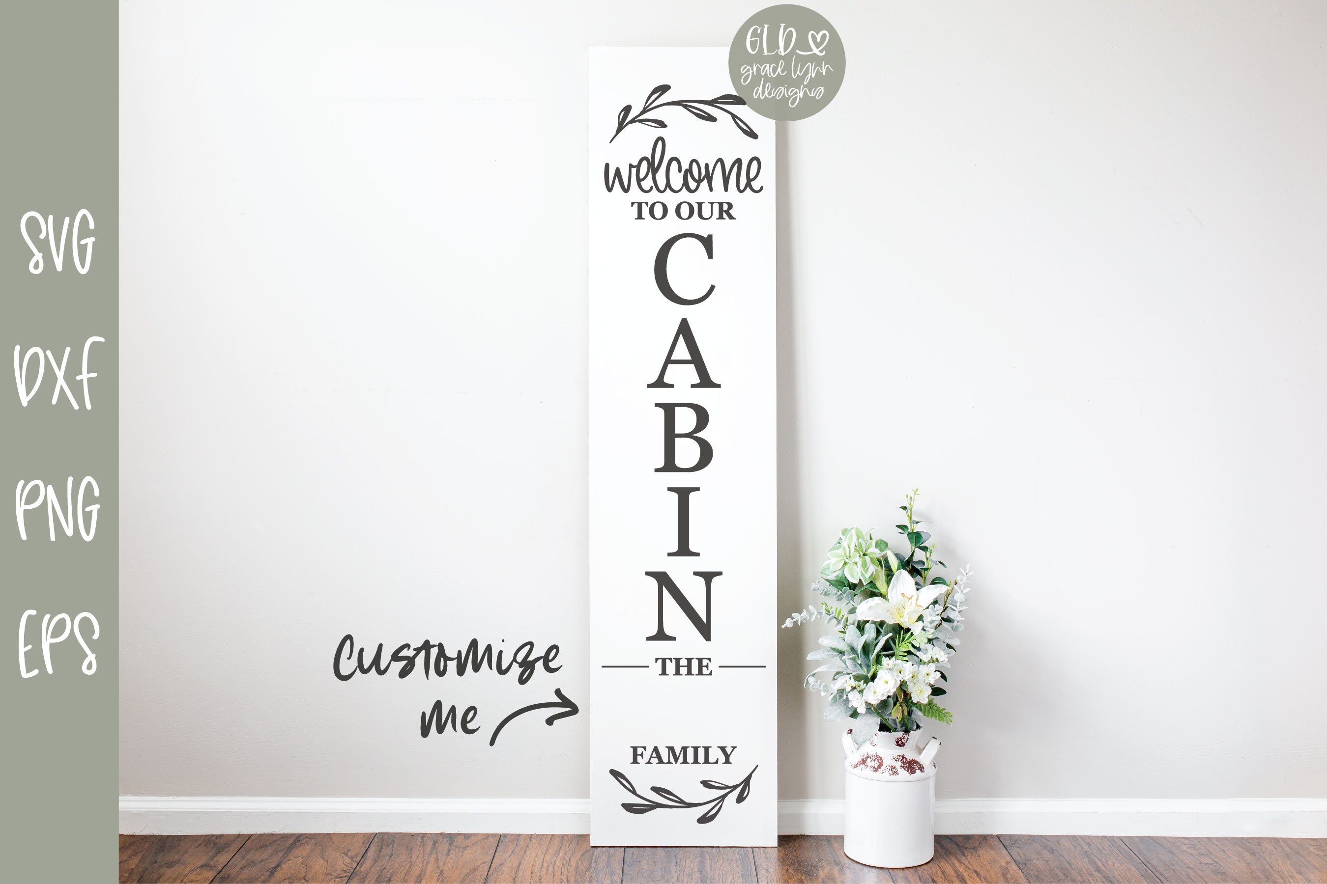 Welcome to Our Cabin - Family Name Sign - DIGITAL Cut File - Svg, Dxf ...