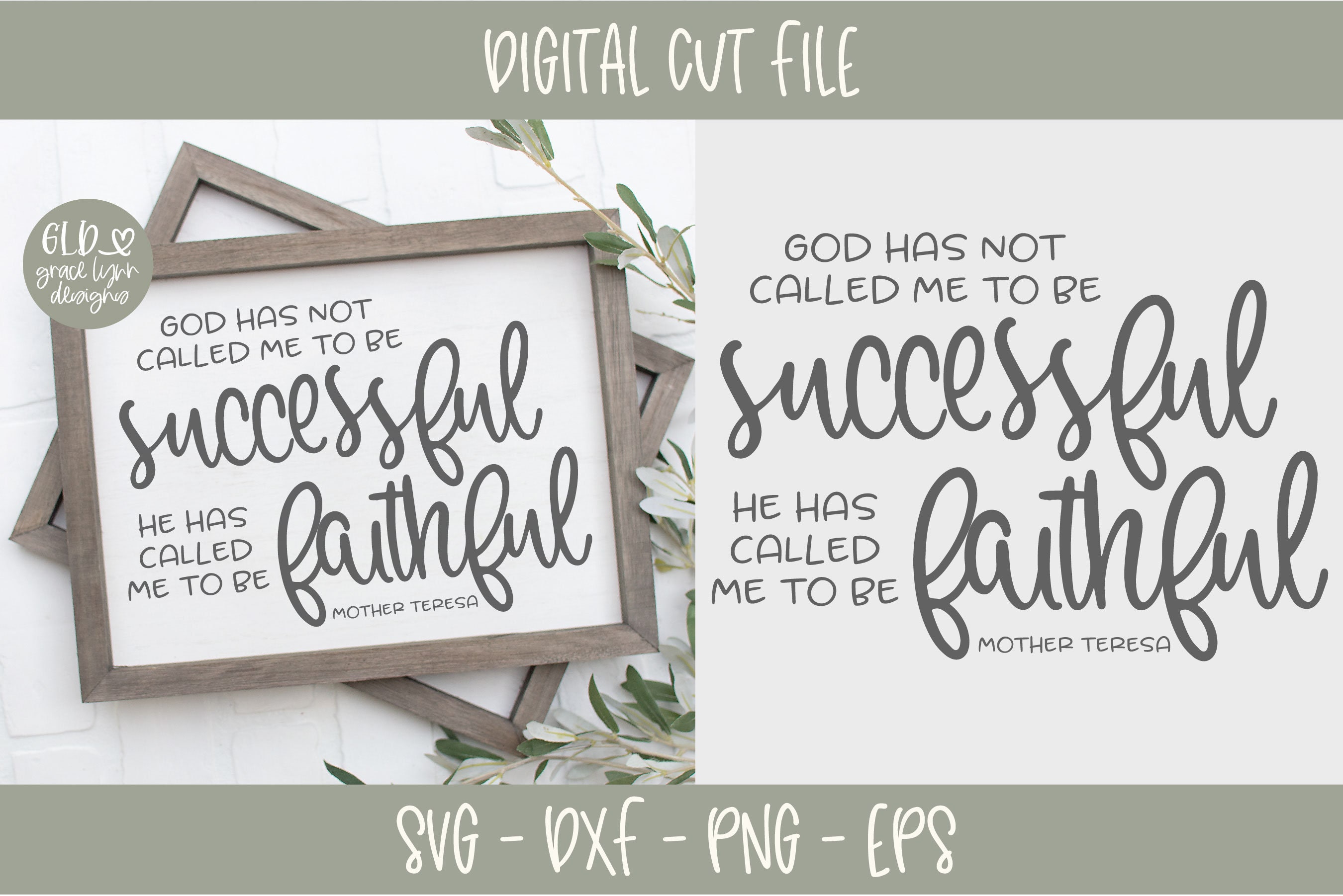 God Has Not Called Me to Be Successful He Has Called Me to Be Faithful ...