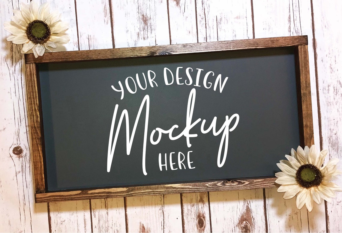 Wood Sign Mockup BUNDLE Digital Mock Ups 7 Sign Mockups - Etsy