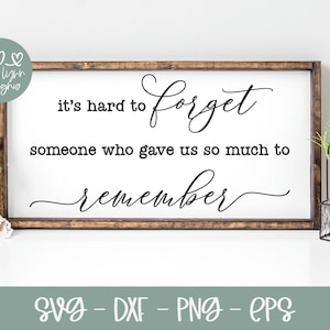 Memorial Quotes SVG Bundle | 16 Memorial SVG Sign Designs | Funeral Svg ...