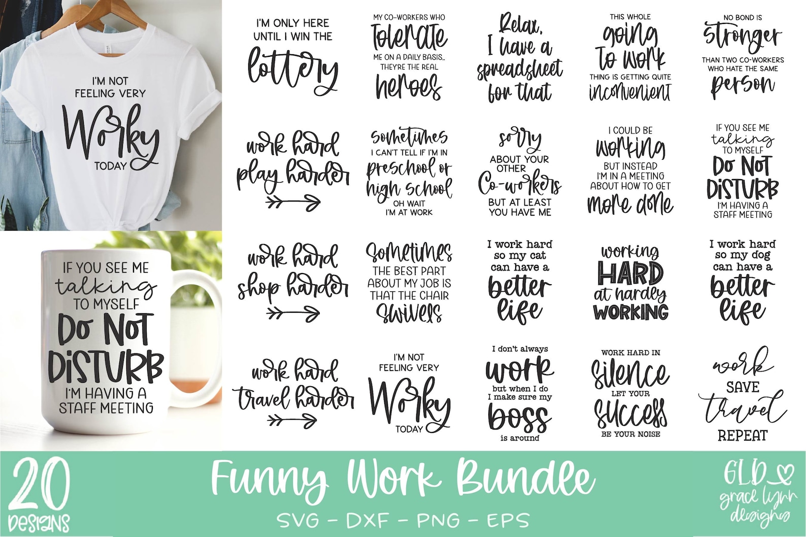 Funny Work SVG Bundle Funny Office Quote Bundle Work Humor - Etsy