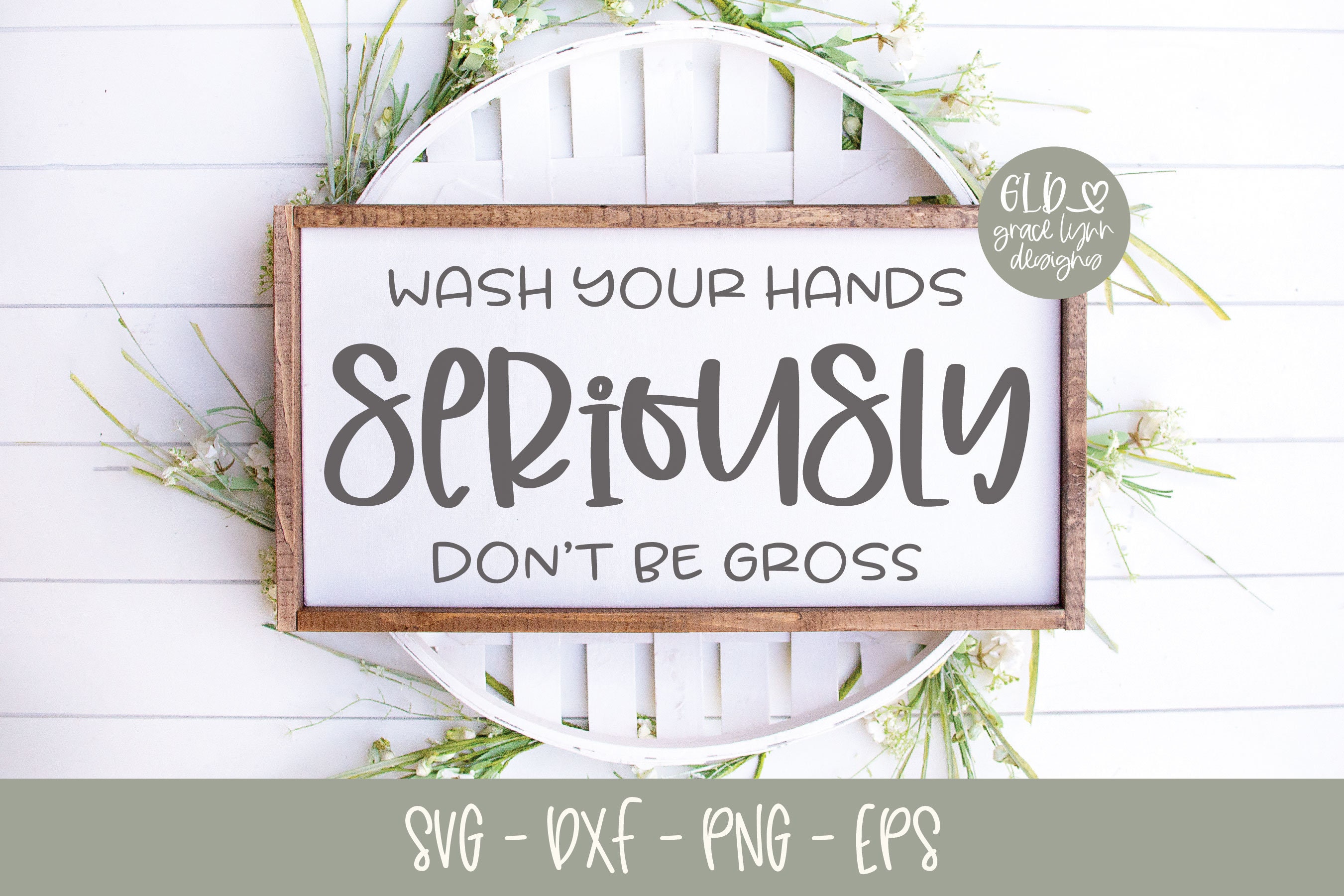 Wash Your Hands Seriously Don't Be Gross Bathroom | Etsy