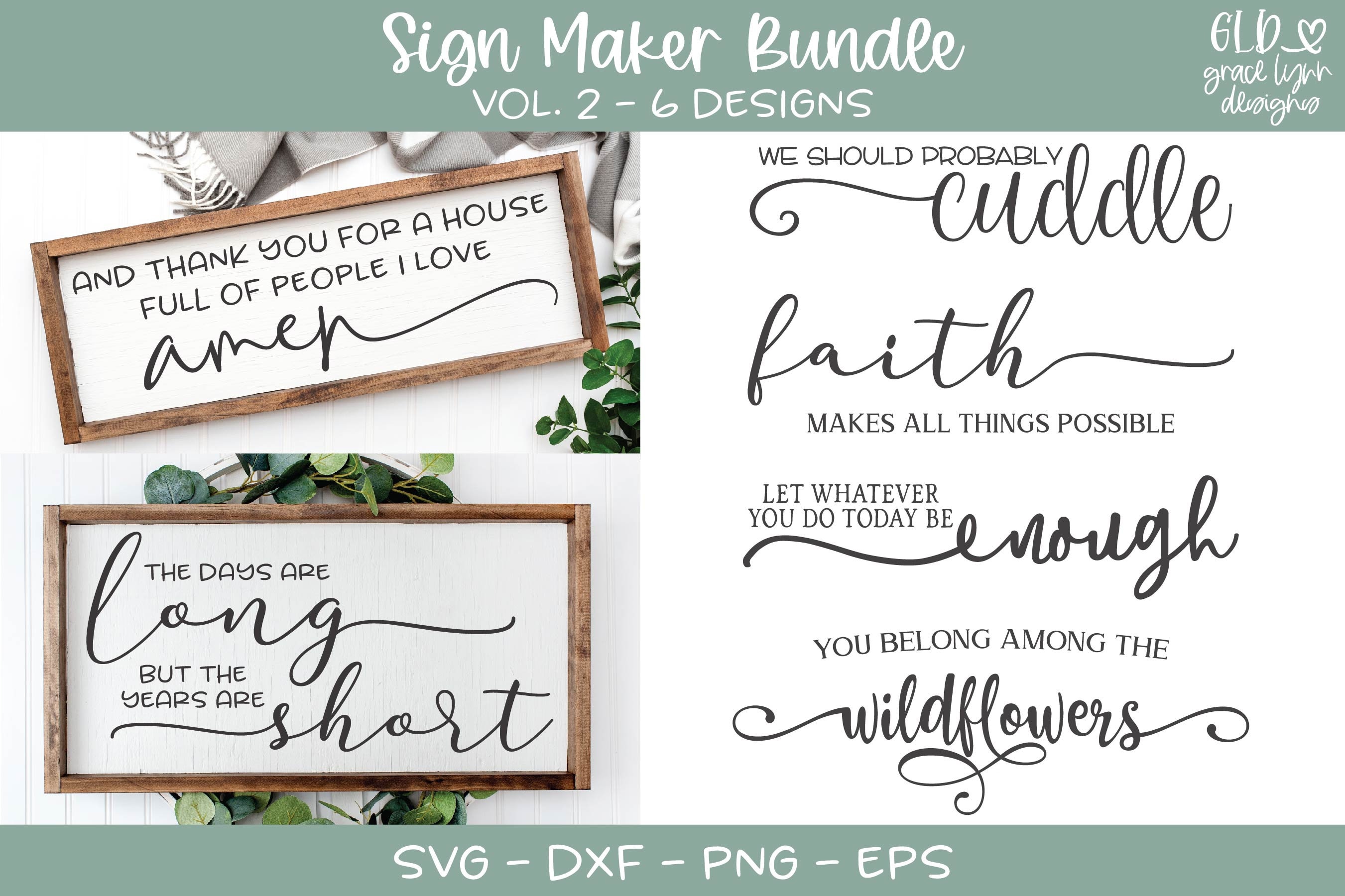 Sign Maker Bundle Home Sign Svg Bundle Farmhouse Quotes - Etsy