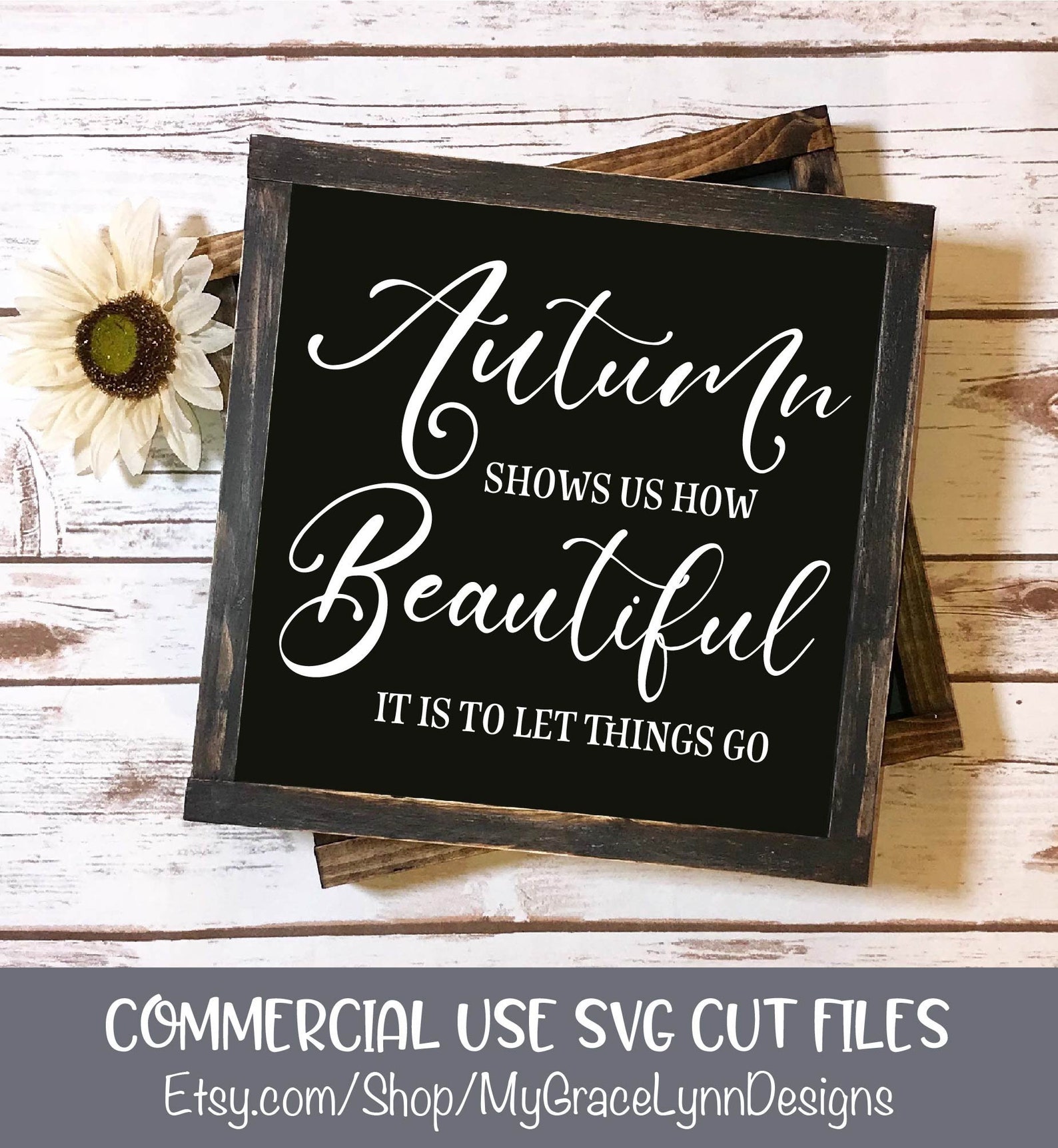 Autumn Shows Us How Beautiful It Is To Let Things Go Cutting | Etsy