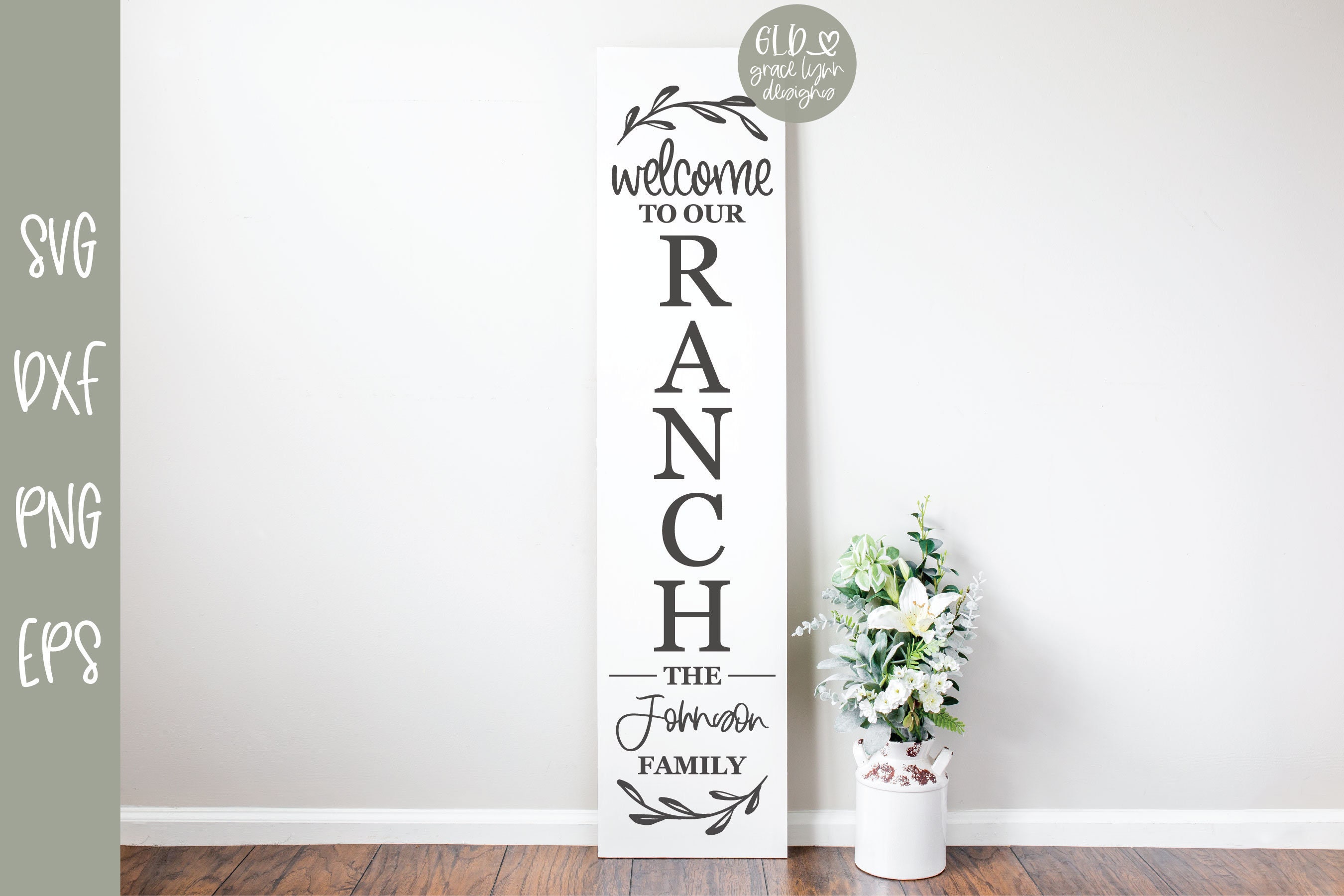 Welcome to Our Ranch Family Name Sign DIGITAL Cut File - Etsy