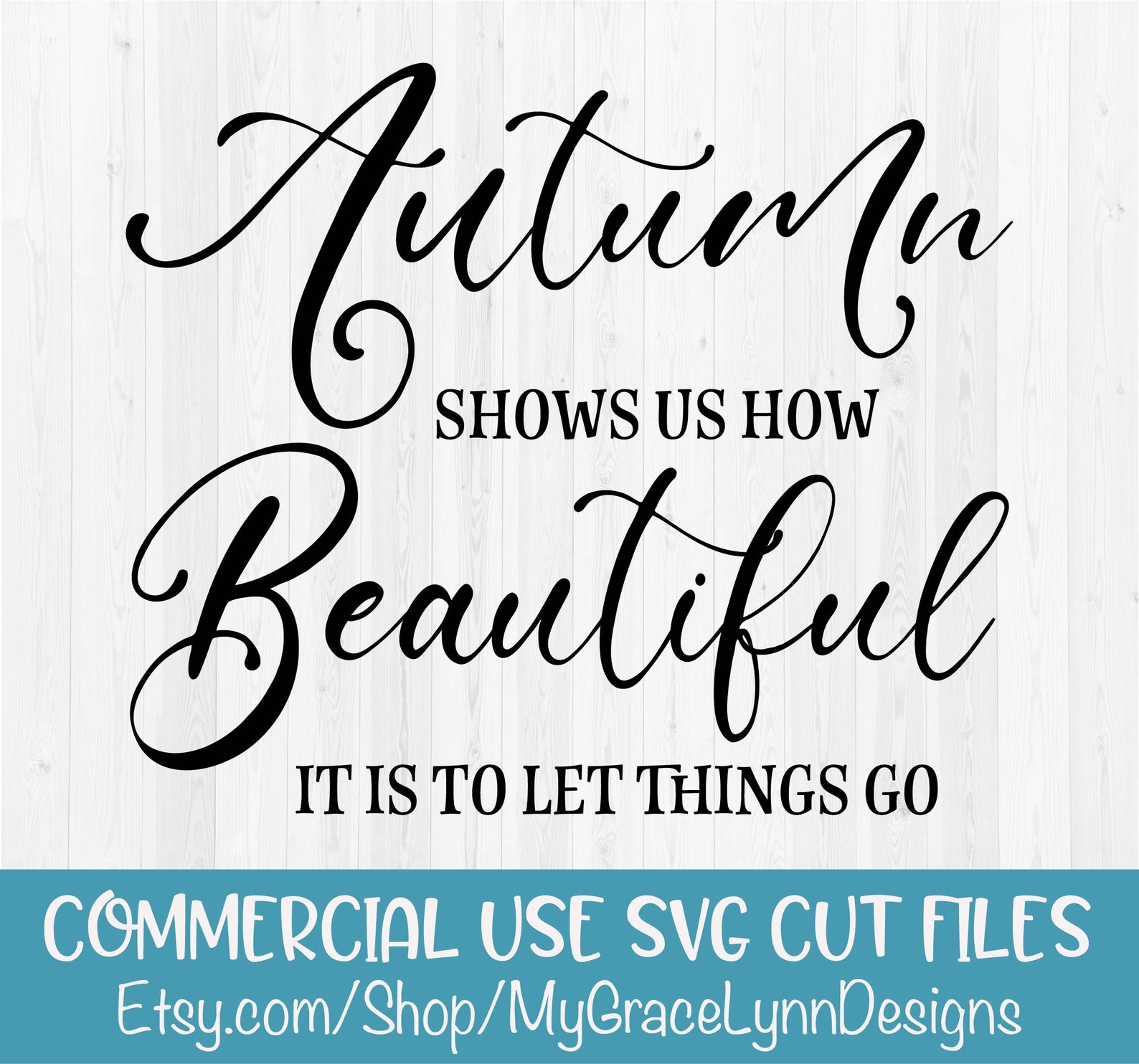 Autumn Shows Us How Beautiful It Is To Let Things Go Cutting | Etsy