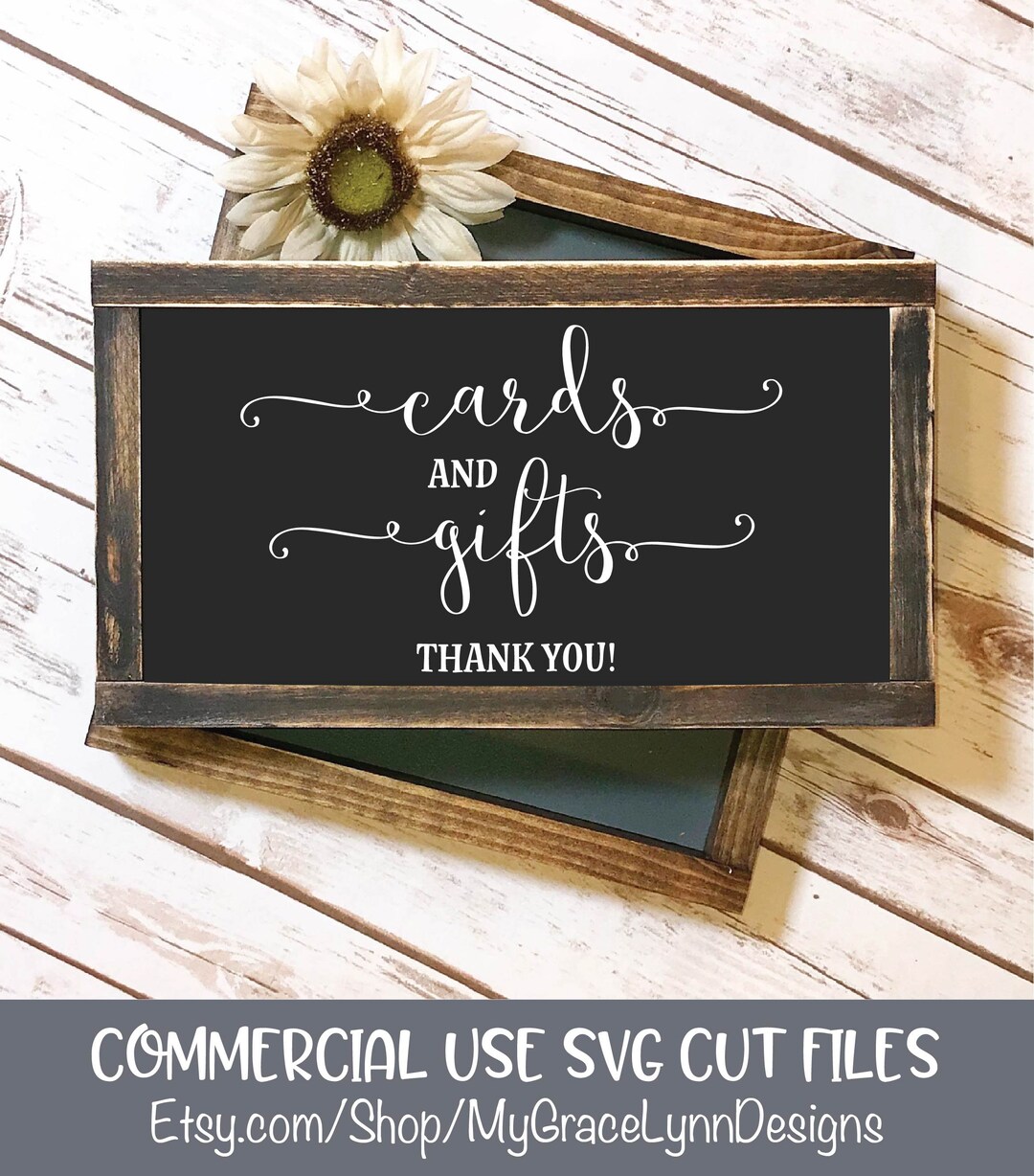 Cards and Gifts - Wedding Sign - SVG Cut File - Etsy
