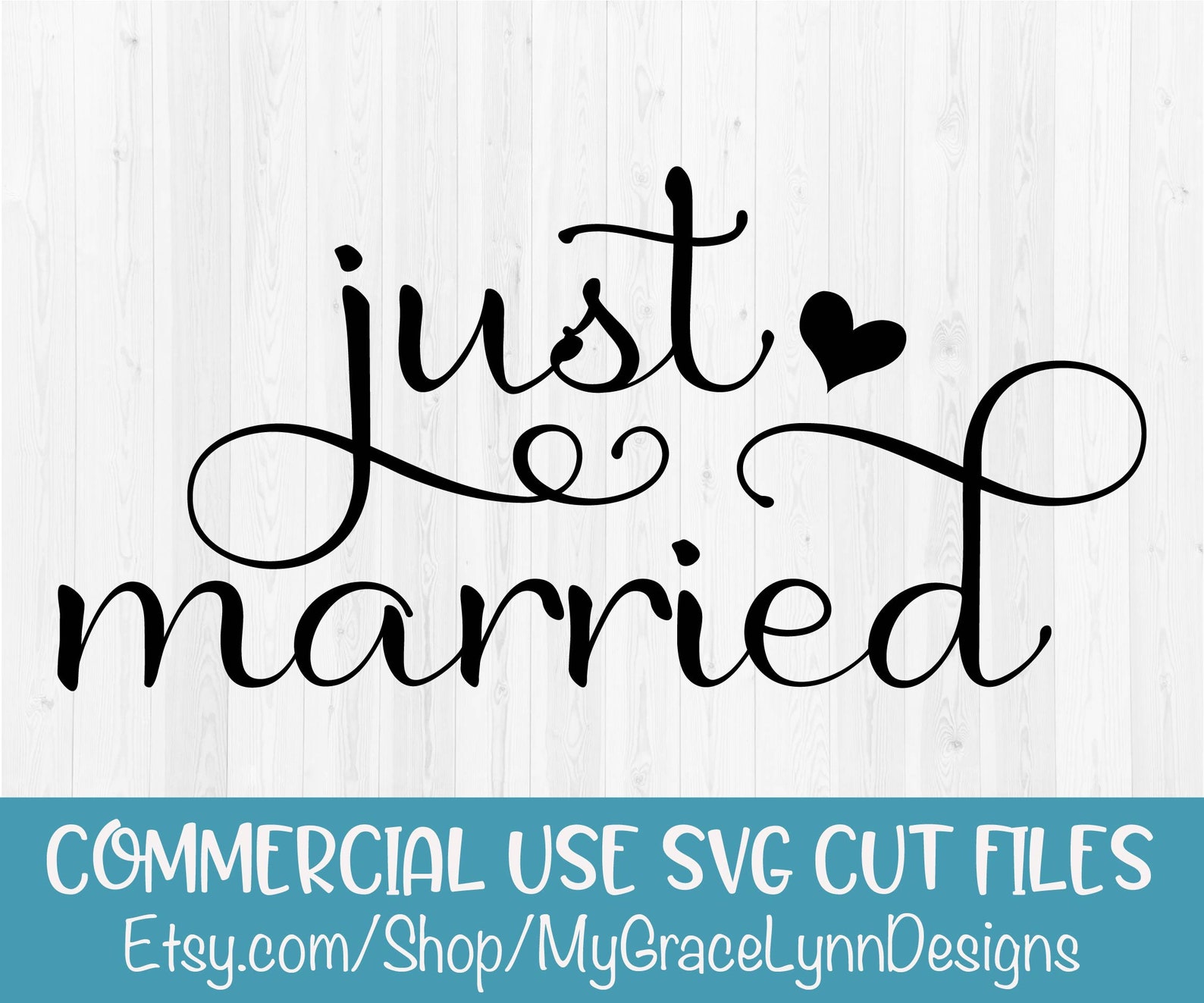 Just Married - Wedding SVG - SVG Cut File - Etsy