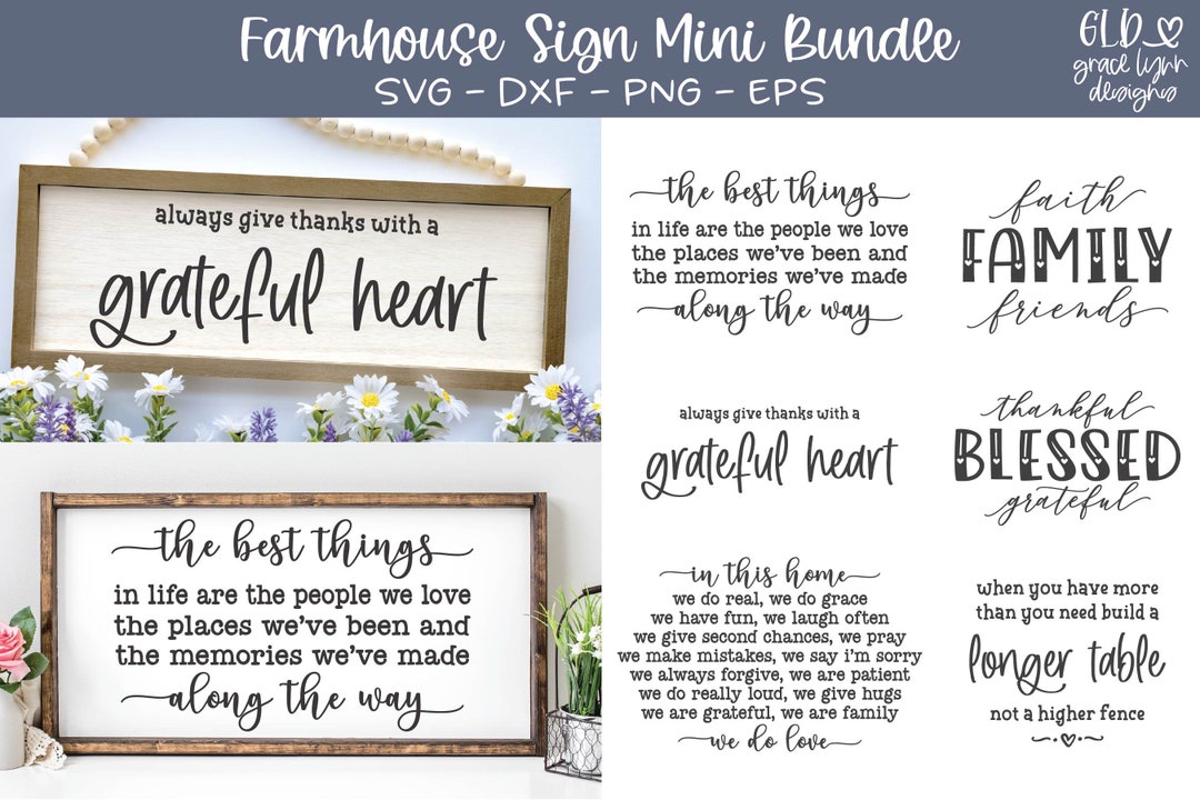 Farmhouse Sign SVG Bundle | Kitchen SVG | Farmhouse Kitchen Quotes ...