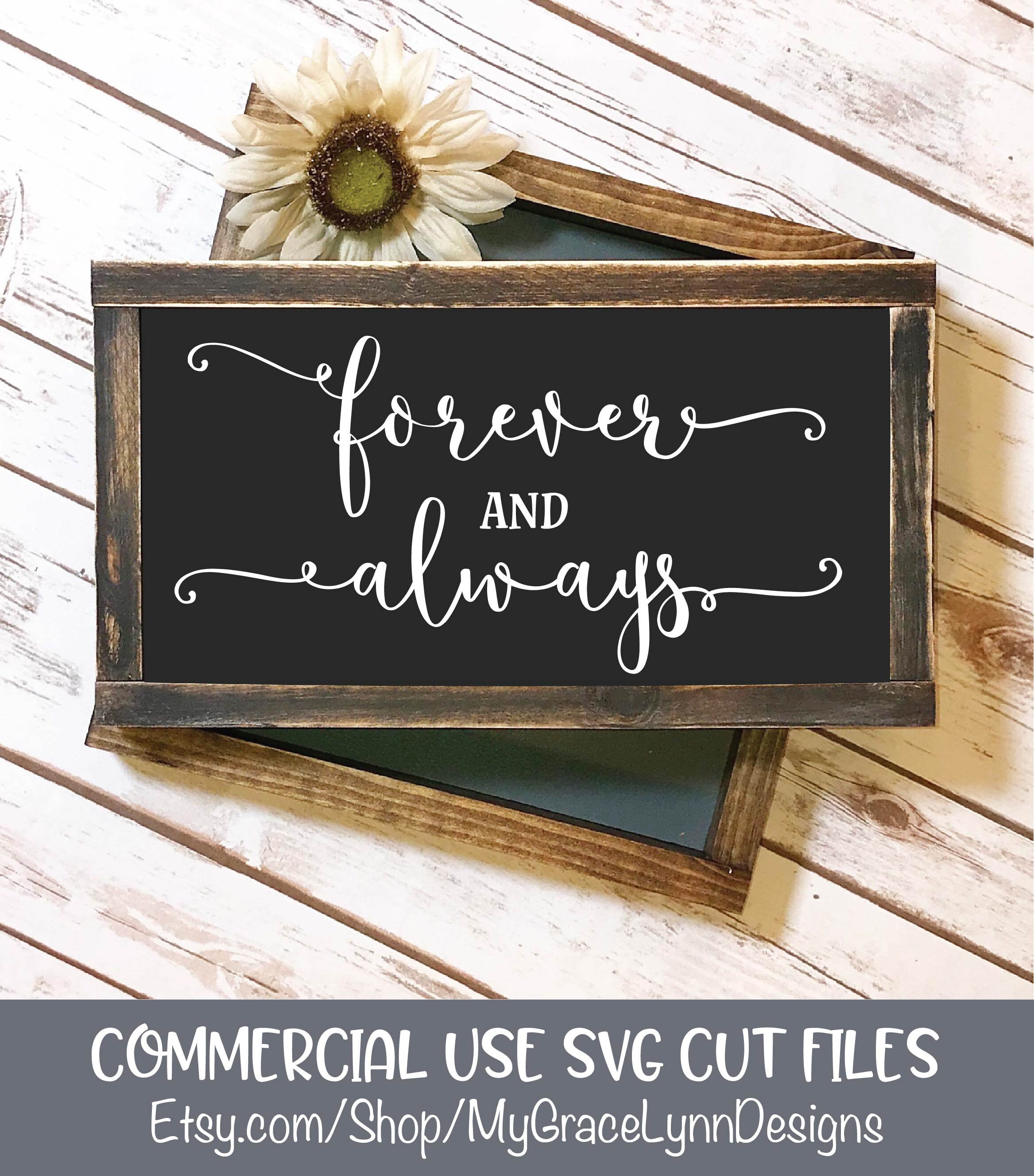 Forever and Always SVG Cut File Wedding SVG | Etsy