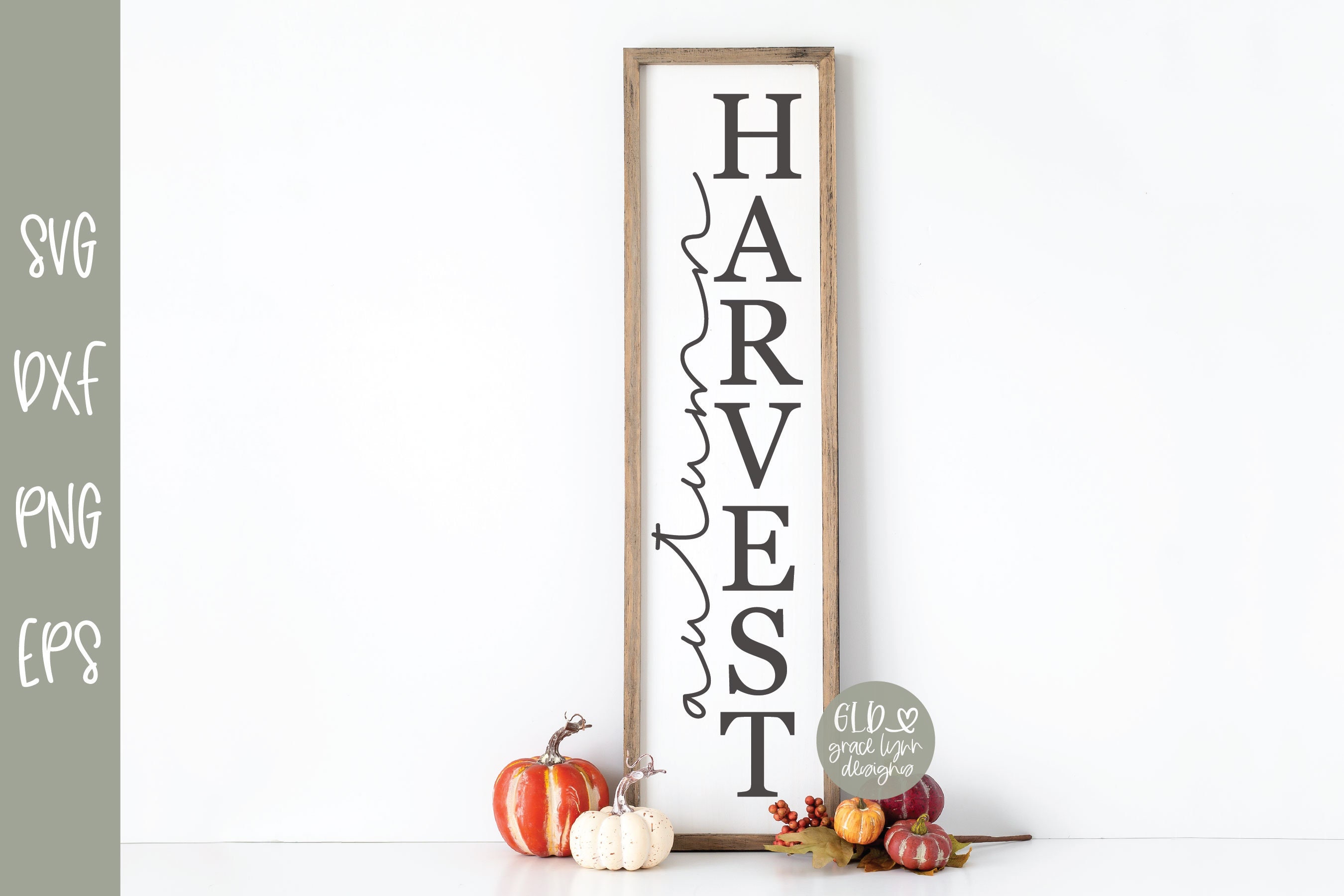 Fall Mini Bundle VOL. 2 - 5 Vertical Fall DIGITAL Cut Files - Svg, Dxf ...