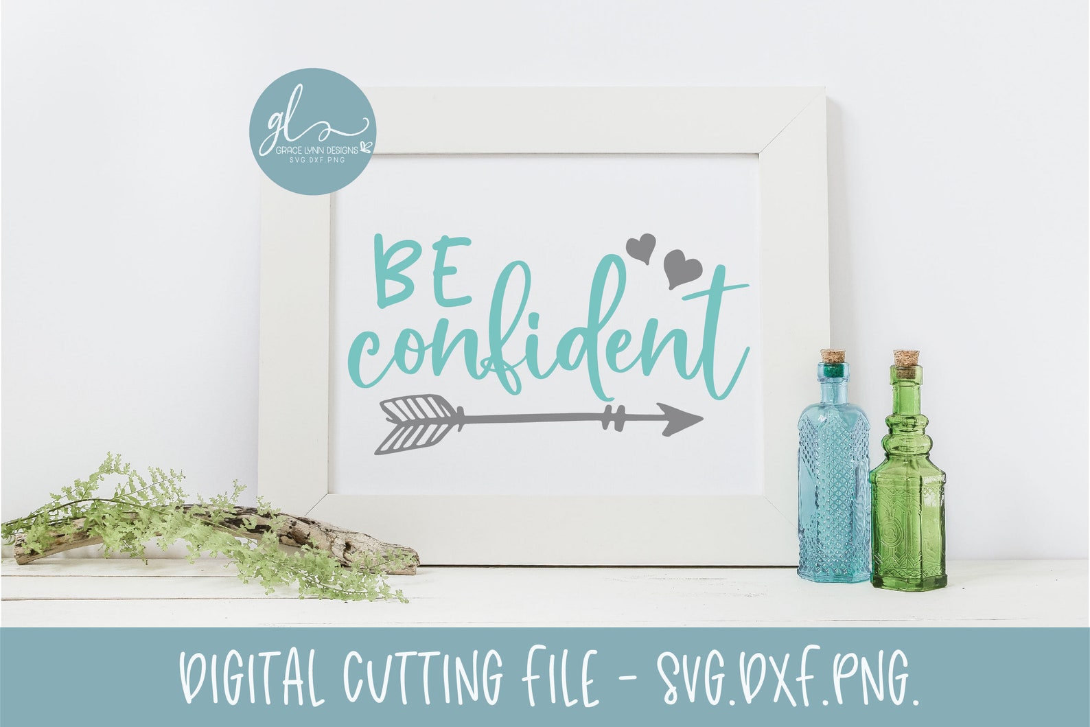 Be Confident Digital Cut File SVG DXF & PNG - Etsy