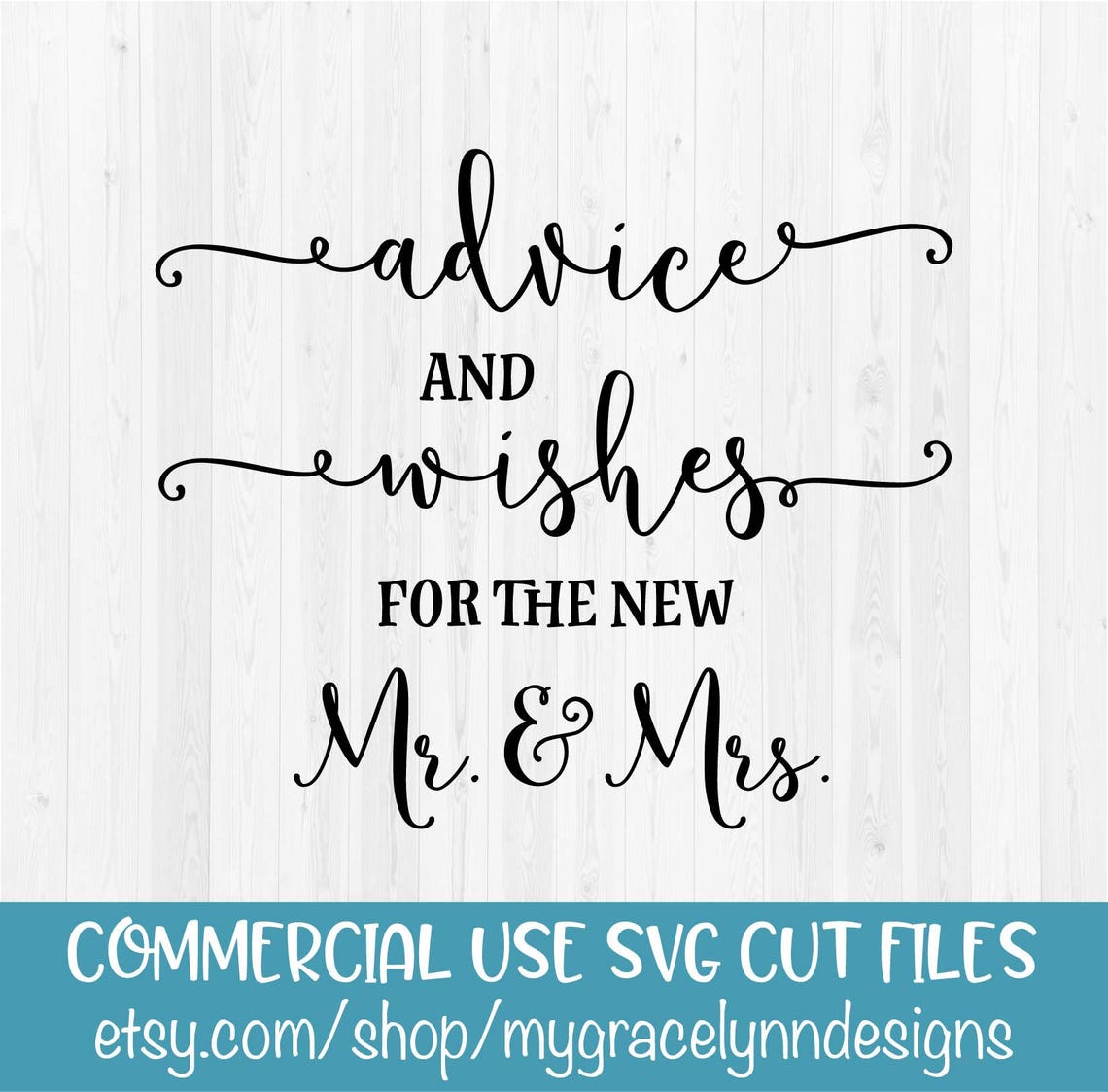 Advice and Wishes For The New Mr. & Mrs. SVG Cut File | Etsy