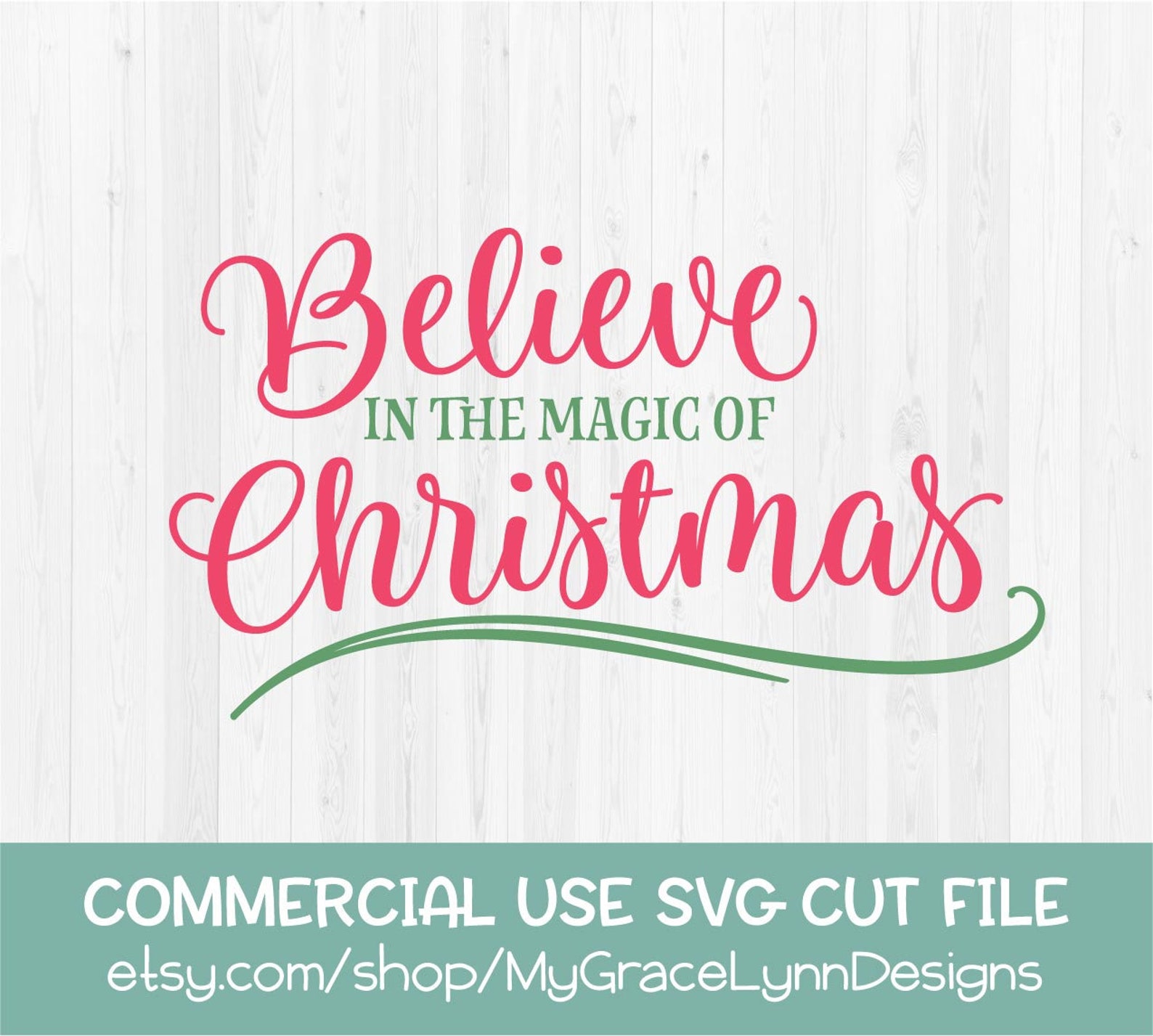 Believe in the Magic of Christmas Christmas Cutting File | Etsy