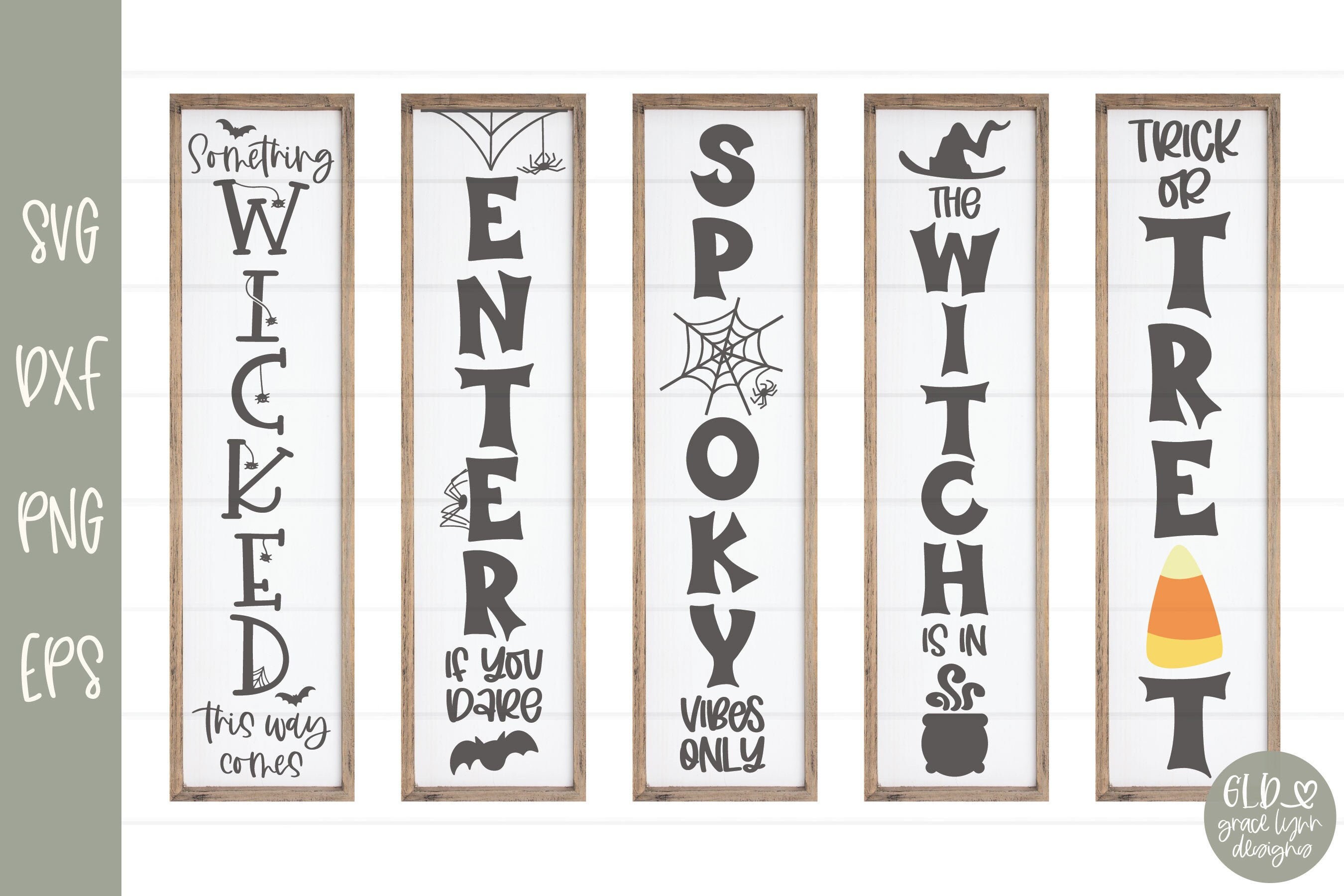 Halloween Mini Bundle Vol. 2 5 Vertical Halloween DIGITAL - Etsy