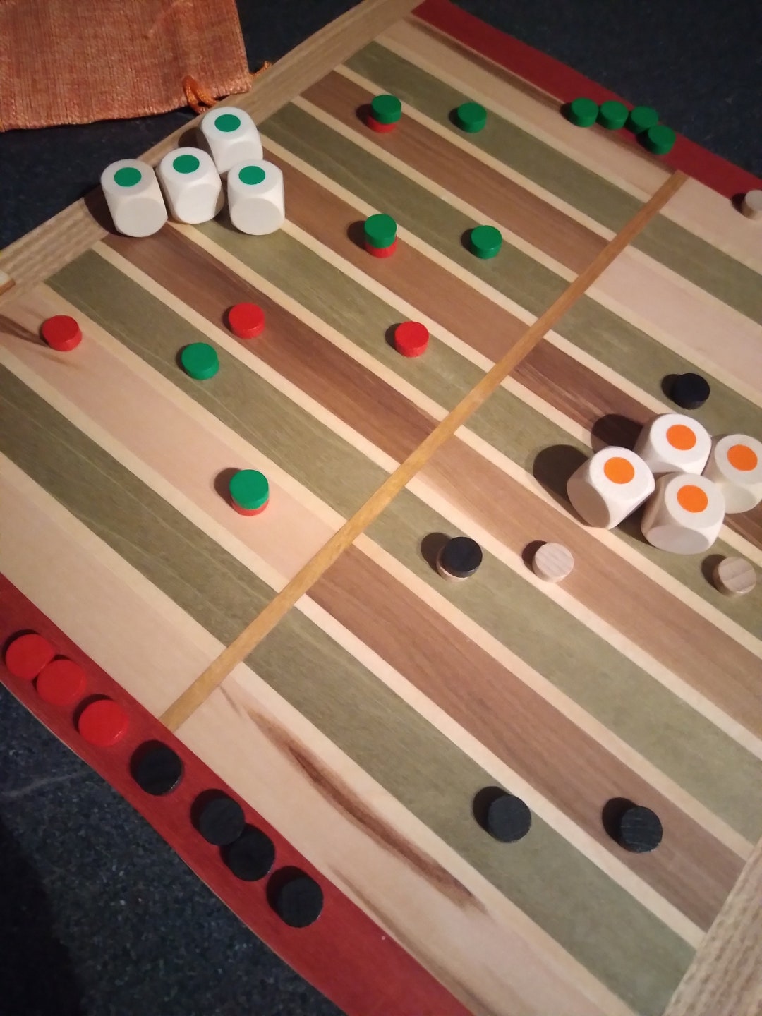 Jeu De Puluc En Bois Double Plateau En Marqueterie Fait à La - Etsy