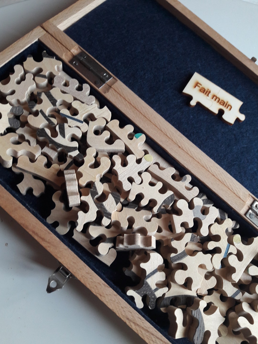 Wooden Puzzle Calligraphy Letter Pattern Handmade Marquetry - Etsy