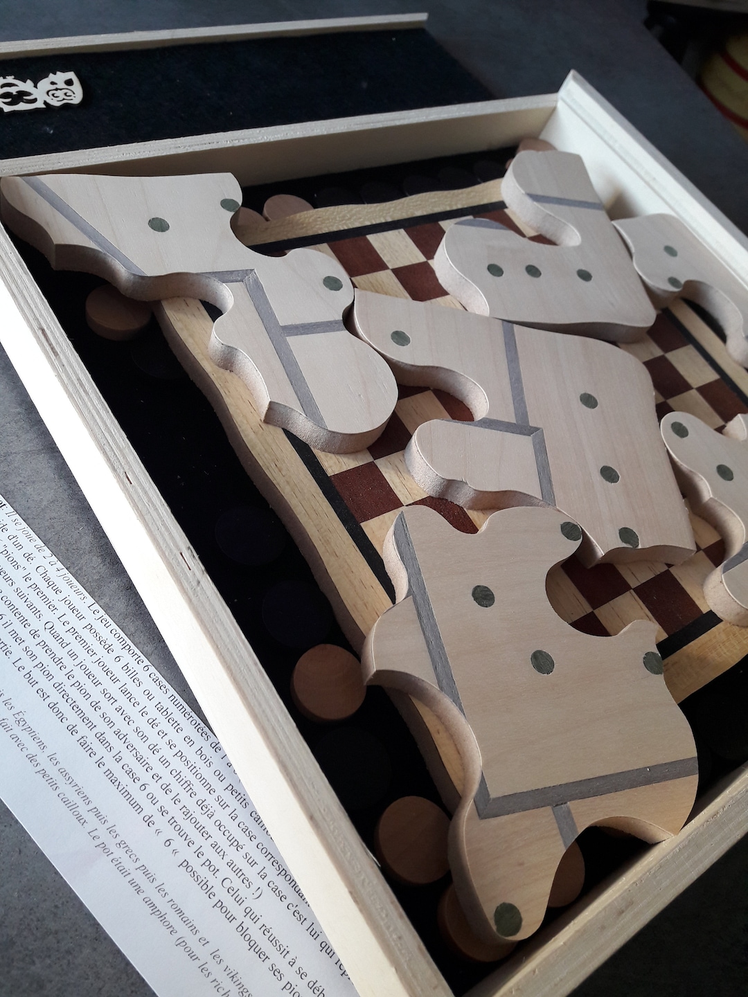 Wooden Marquetry Puzzle Tray Made by Me Jigsaw - Etsy