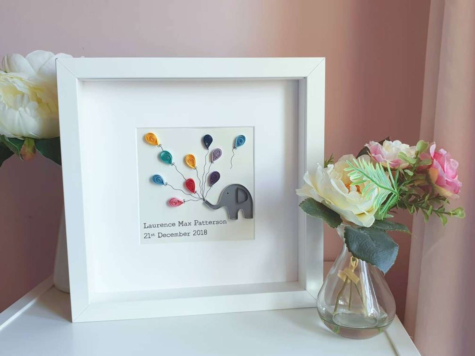 New Baby birth details gift Custom baby gift Christening | Etsy