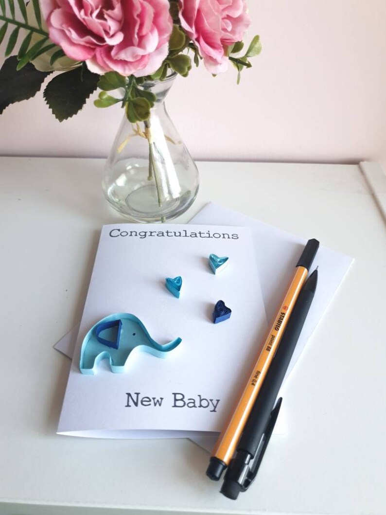 Personalised New Baby Congratulations Card Baby Boy Keepsake - Etsy