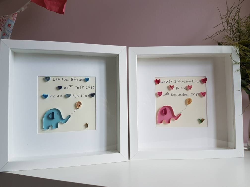 Baby Boy Gift Custom Gift New Baby Paper Quilled Gift Baby | Etsy