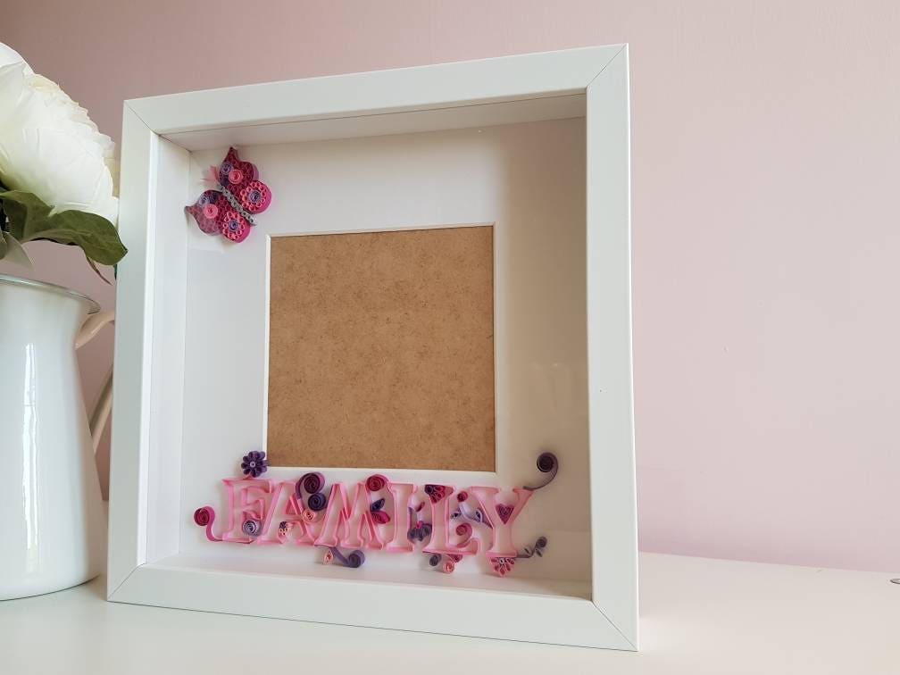 Mothers Day Gift, Personalised, Mum Frame, Family Frame, Paper Quilled ...