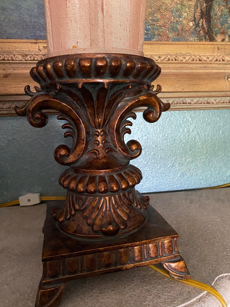 Vintage Art Deco Style Lamps Inverted Shades - Etsy