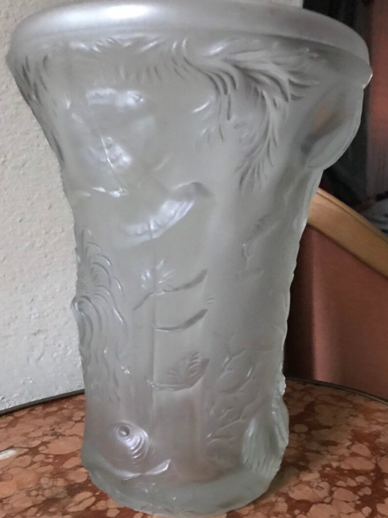 Josef Inwald Borolac marine Life Sea Vase Art Glass - Etsy