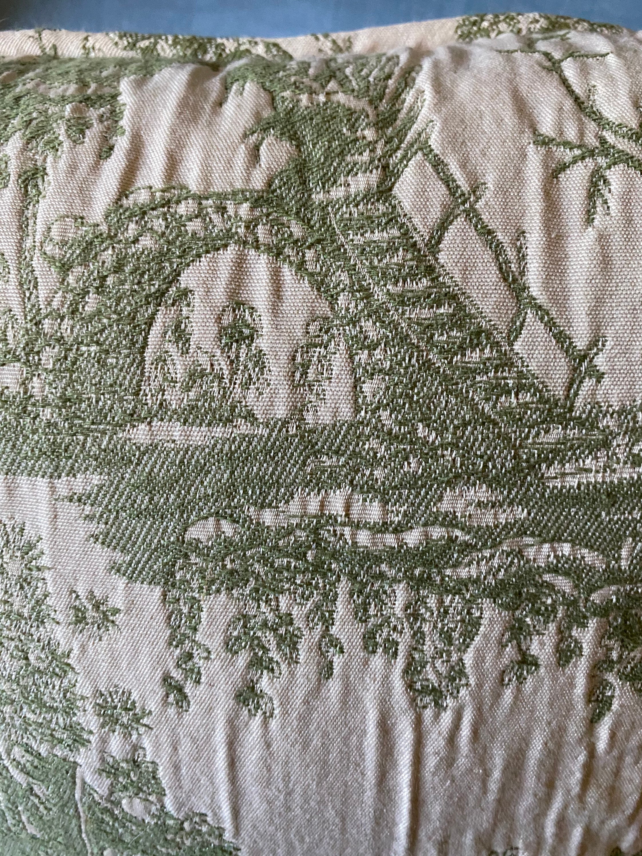 Midcentury Toile Chinoiserie Tapestry Newport Pillow Like New - Etsy
