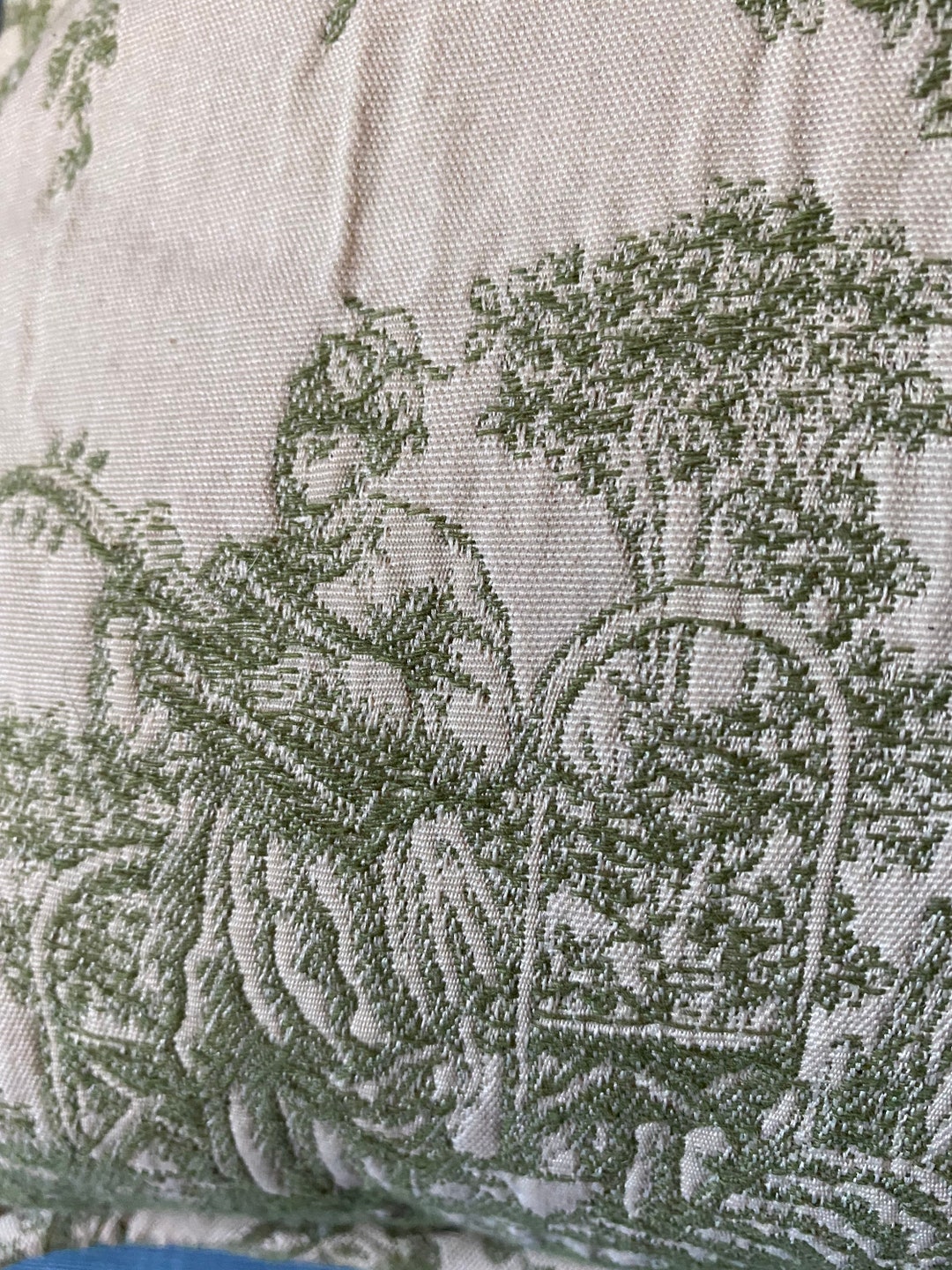 Midcentury Toile Chinoiserie Tapestry Newport Pillow Like New - Etsy