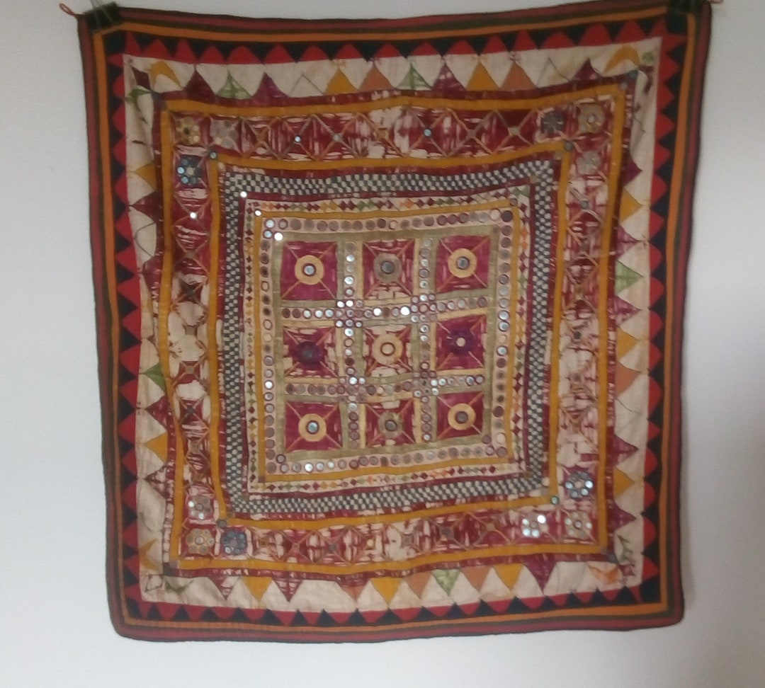 A Very Attractive Vintage Indian Chakla Wall Hanging - Etsy