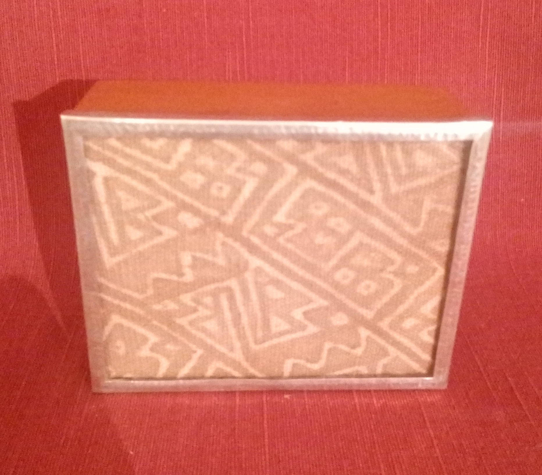 A Peruvian box with silver surround and piece of Chancay | Etsy