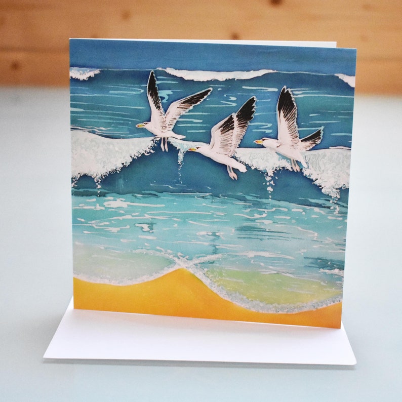 Coastal Art Cards Multipack of 5, Coastal Art Cards, Coastal Greeting ...