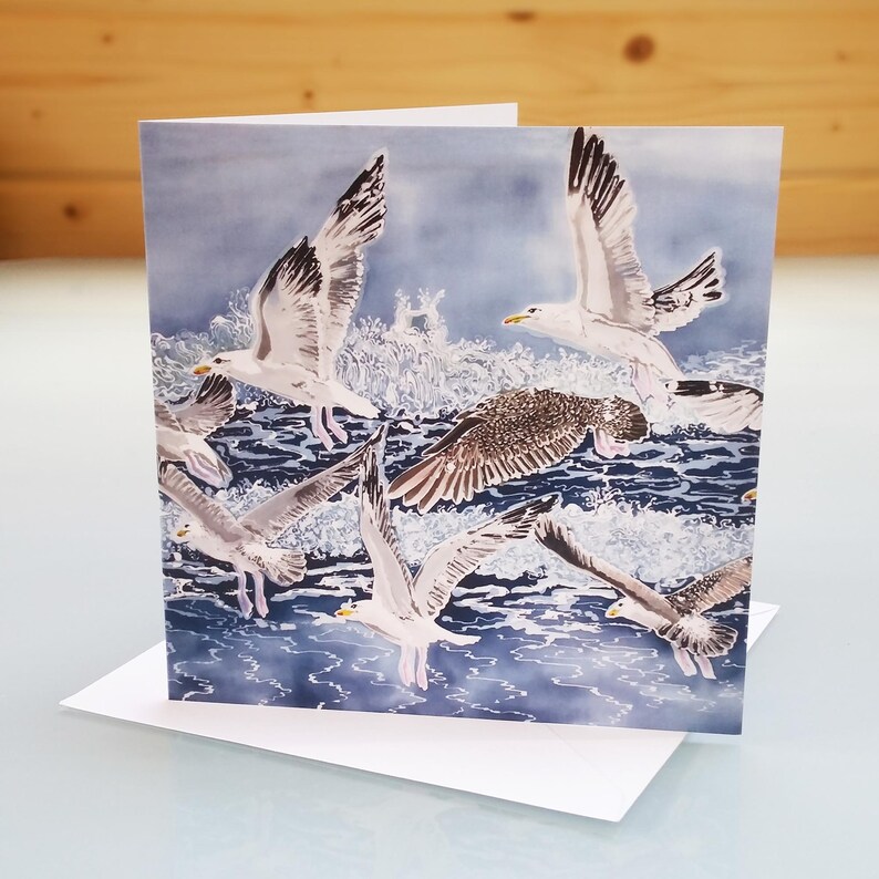 Coastal Art Cards Multipack of 5, Coastal Art Cards, Coastal Greeting ...