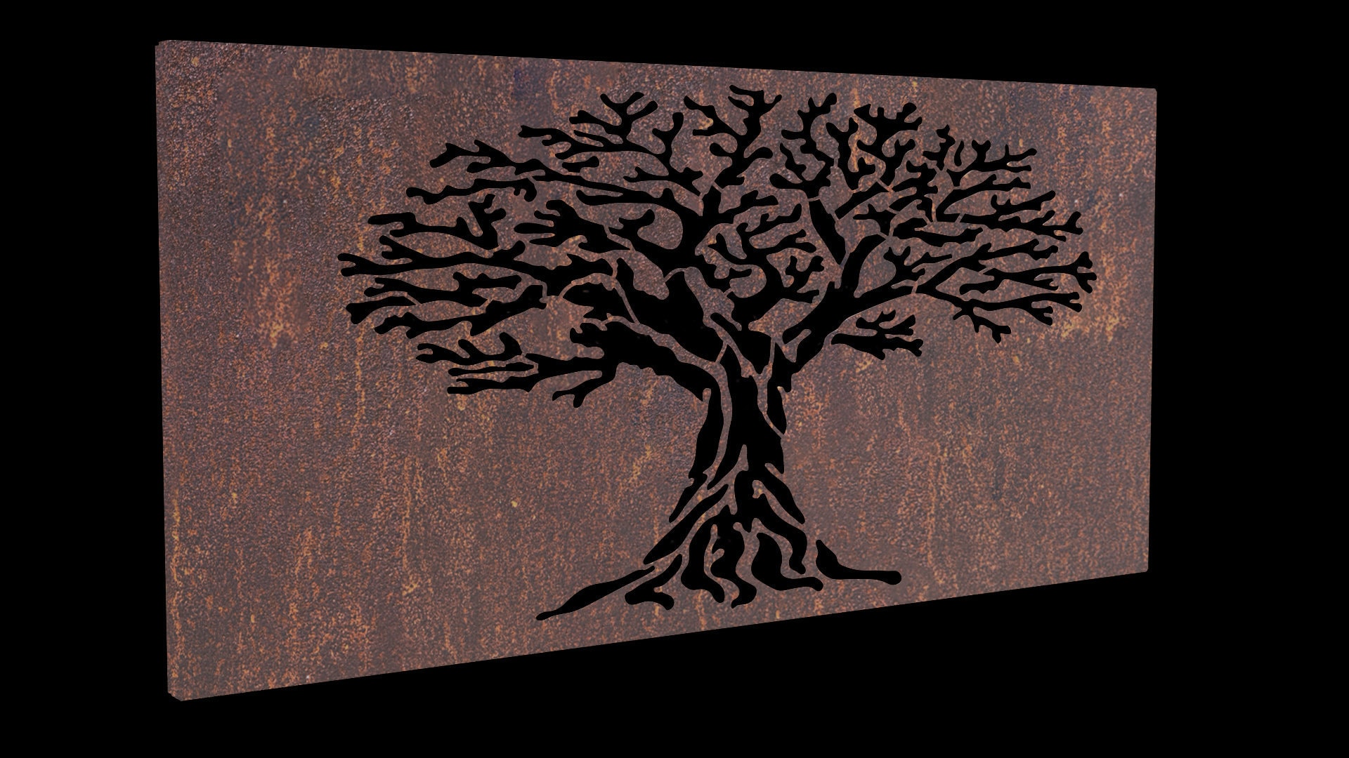 Laser-cut Tree of Life Corten Steel Modular Decorative Panel - Etsy