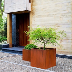Corten Steel Edge Planters - Etsy