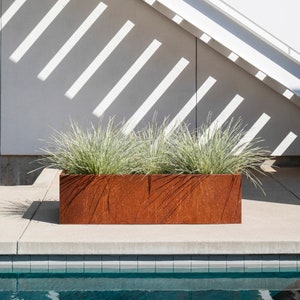 Corten Steel Edge Planters - Etsy