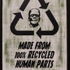 Frankenstein's Monster 100% Recycled Human Parts Wood Plaque | Large Rectangle | Green ...