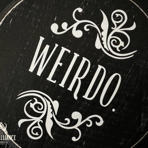 Weirdo Wood Wall Plaque: Gothic Home Decor, Gallery Wall Art - Etsy