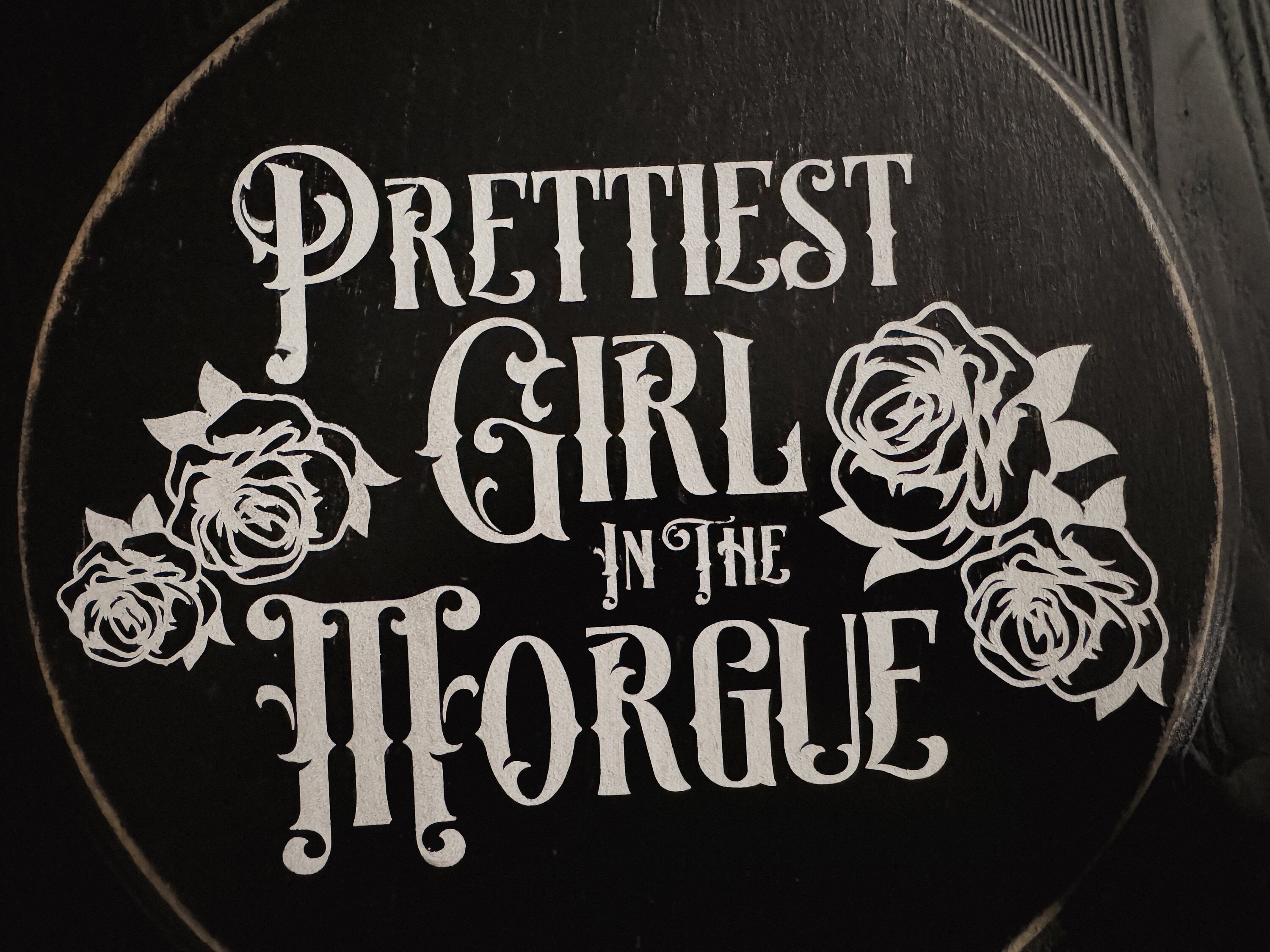 Prettiest Girl in the Morgue Wood Plaque Gothic Wall Sign Dark Home ...