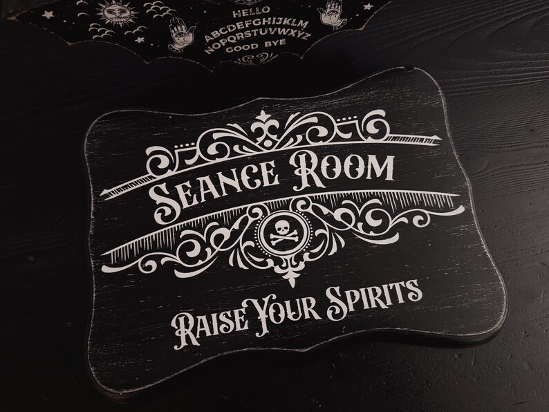 Seance Room Wood Wall Sign: Spooky Occult Home Decor - Etsy