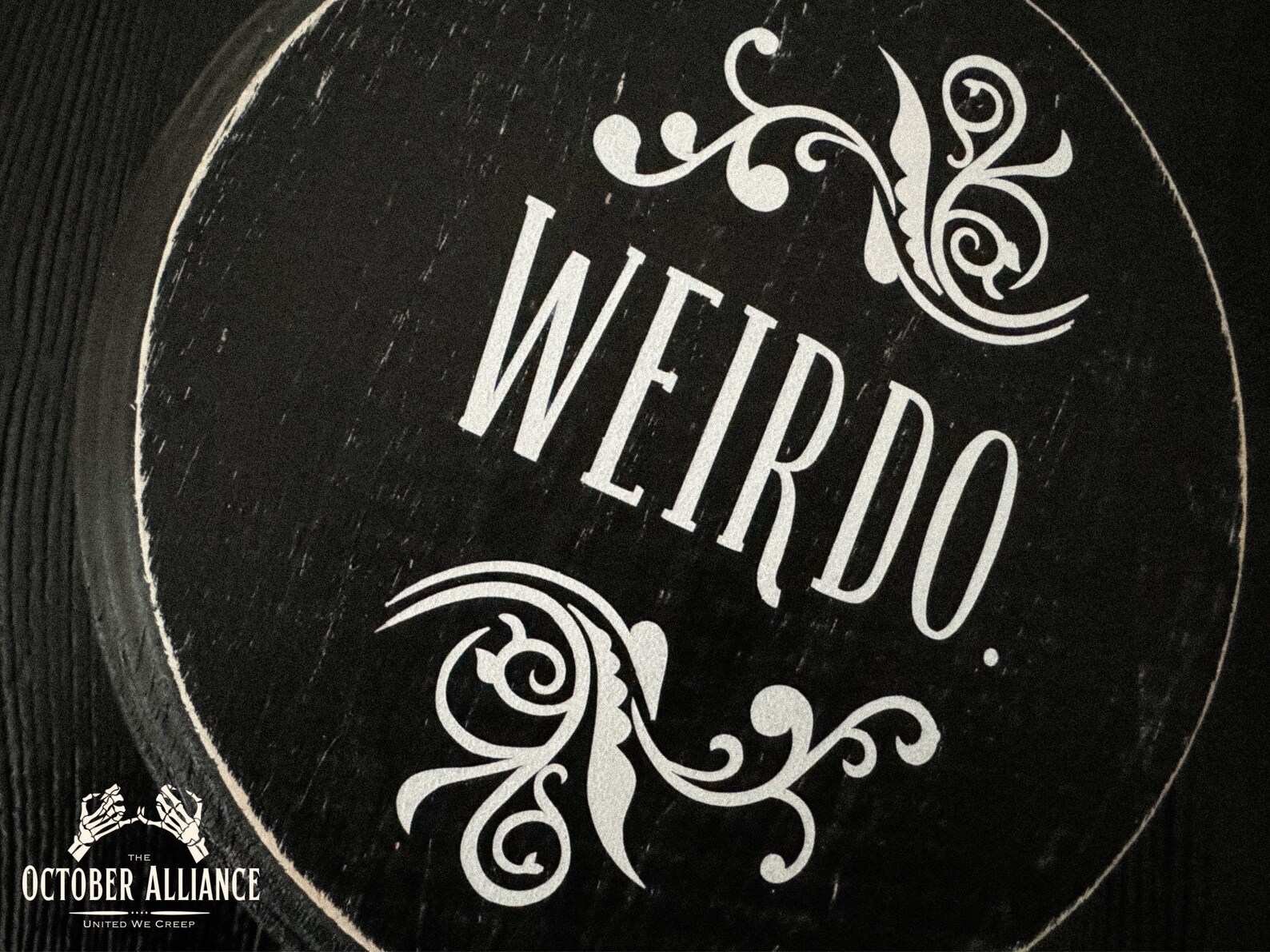 Weirdo Wood Wall Plaque: Gothic Home Decor, Gallery Wall Art - Etsy