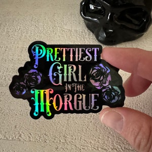 Holographic Sticker Waterproof Vinyl 3”x2” | Prettiest Girl in the ...