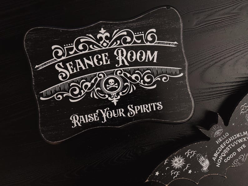 Seance Room Wood Wall Sign: Spooky Occult Home Decor - Etsy
