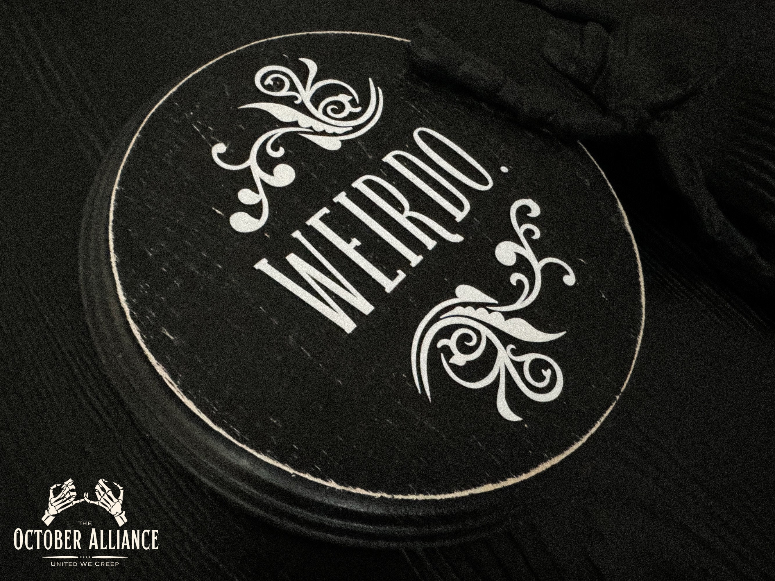 Weirdo Wood Wall Plaque: Gothic Home Decor, Gallery Wall Art - Etsy