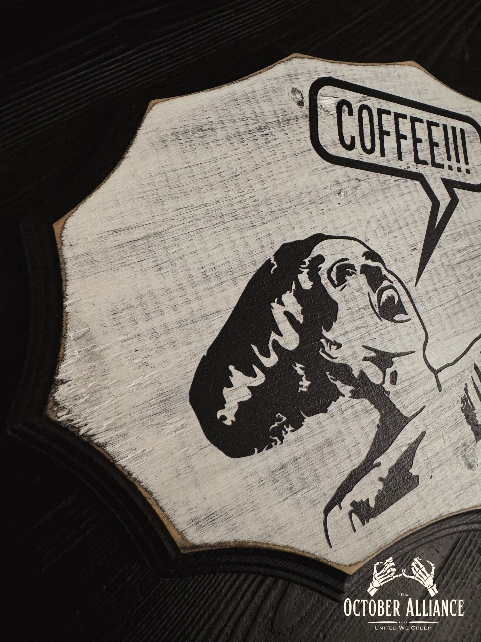Bride of Frankenstein Coffee Wood Plaque - Spooky Halloween Decor - Etsy