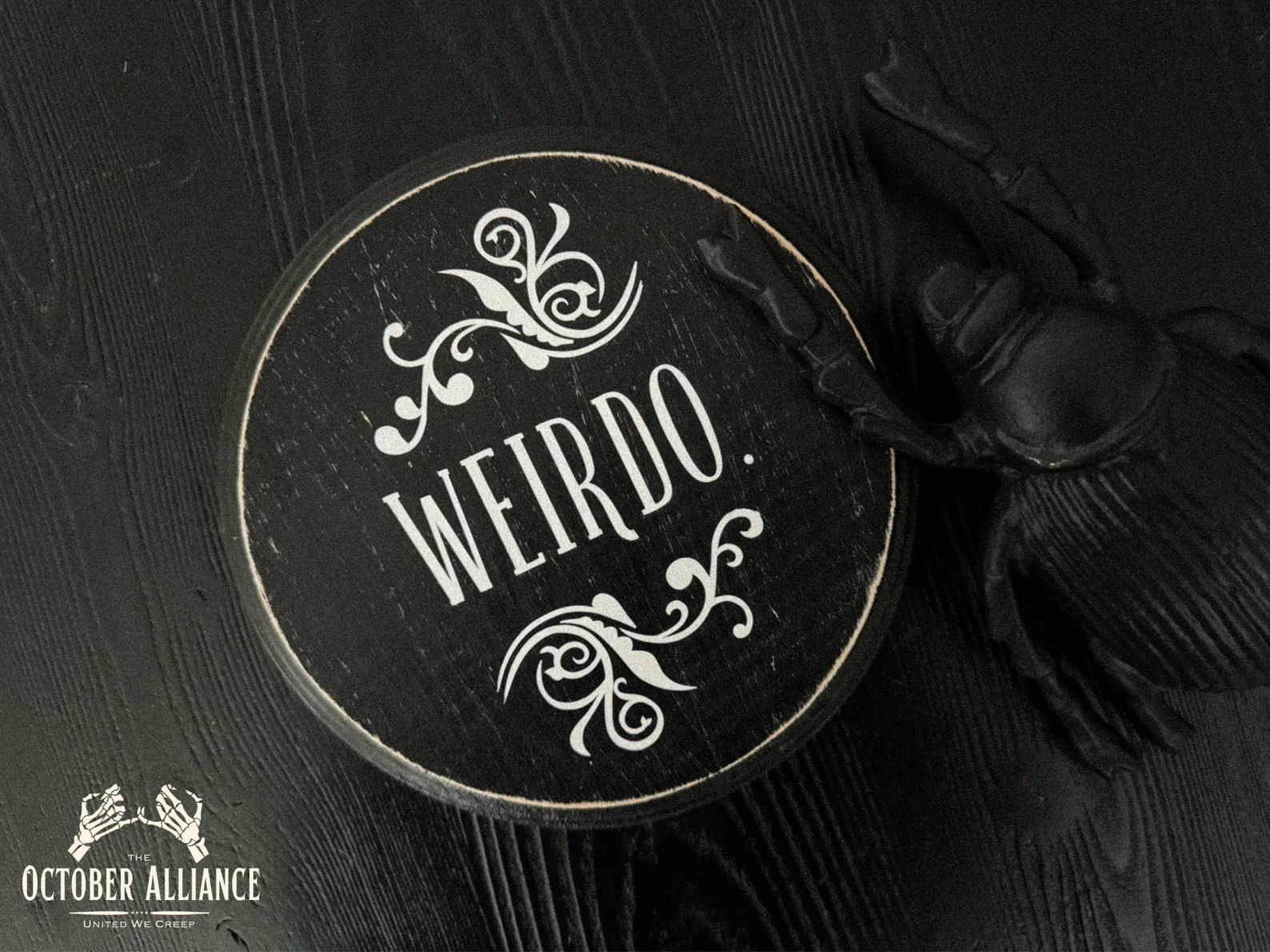 Weirdo Wood Wall Plaque: Gothic Home Decor, Gallery Wall Art - Etsy