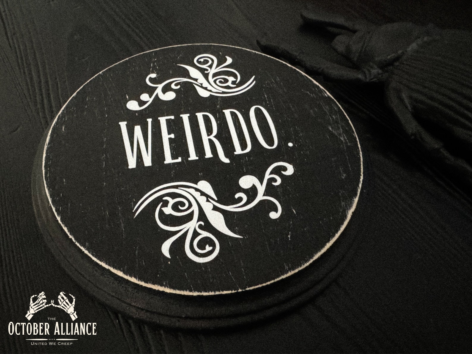 Weirdo Wood Wall Plaque: Gothic Home Decor, Gallery Wall Art - Etsy