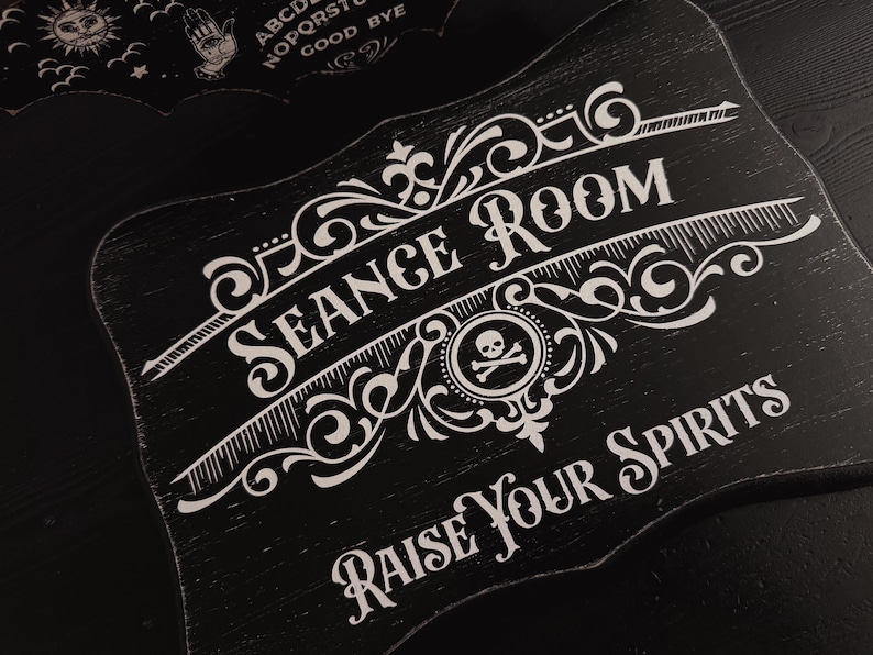 Seance Room Wood Wall Sign: Spooky Occult Home Decor - Etsy