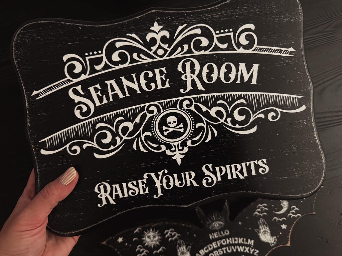 Seance Room Wood Wall Sign: Spooky Occult Home Decor - Etsy